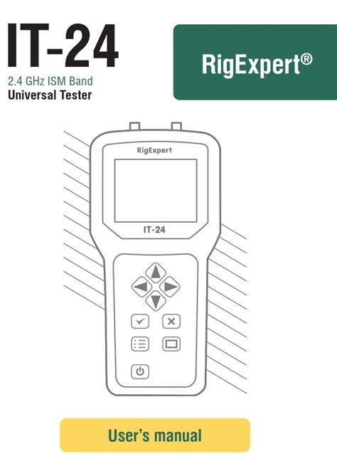 Rigexpert It 24 User Manual Pdf Download Manualslib