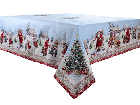 Скатертина гобеленова новорічна з люрексом Hiver Ти завжди можеш обрати щось кольорове