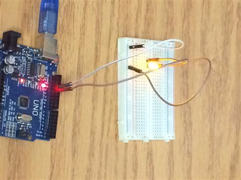 How To Make A Single Led Blink Using An Arduino Uno Board 5 Steps With Pictures Instructables