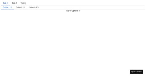 React Tabify Nested Codesandbox React Tabify Nested Codesandbox