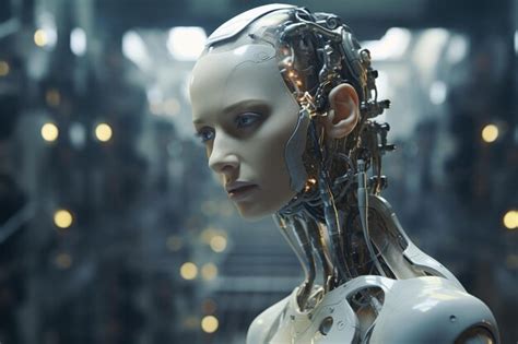 Premium Photo Advanced Humanoid Robots Performing Complex Generative Ai