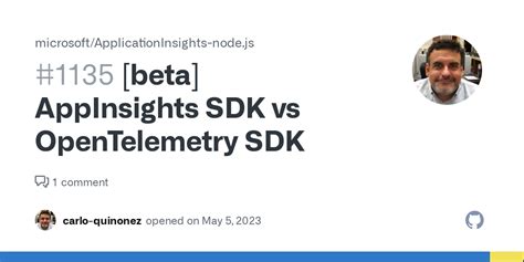 [beta] appinsights sdk vs opentelemetry sdk · issue 1135 · microsoft applicationinsights node