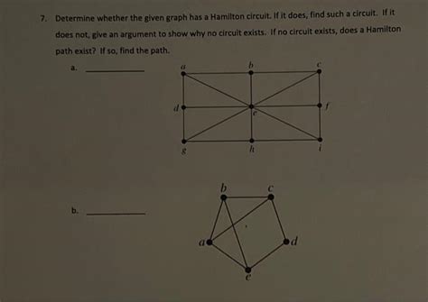 Solved Determine Whether The Given Graph Has A Hamilton