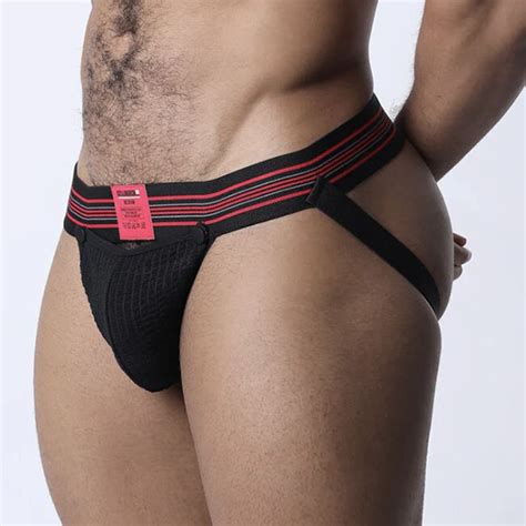 Tight End Snap Up Shadow Jockstrap Cbu372 Blackred The Tool Shed