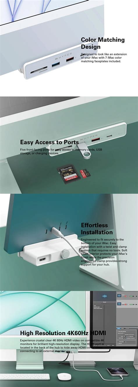 HyperDrive Universal In USB C Hub PC Mac HD A Mwave