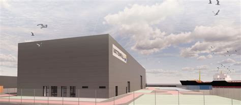 Vattenfall Building Giant Wind Farm Warehouse At Port Of Esbjerg