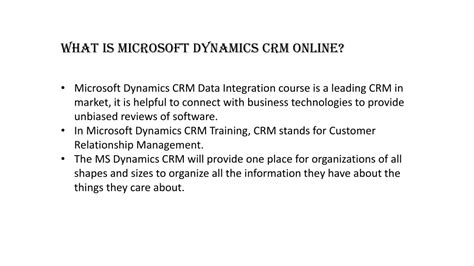 Ppt Microsoft Dynamics Crm Training Idestrainings Powerpoint Presentation Id11470299