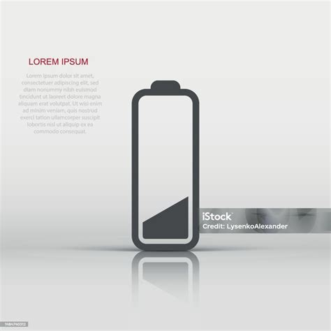 플랫 스타일의 벡터 배터리 충전 수준 표시기 기호 아이콘입니다 배터리 기호 그림 그림입니다 어큐뮬레이터 사업 개념입니다 가득 찬에 대한 스톡 벡터 아트 및 기타 이미지