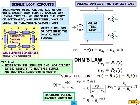 Single Loop Circuits Background Using Kvl And Kcl