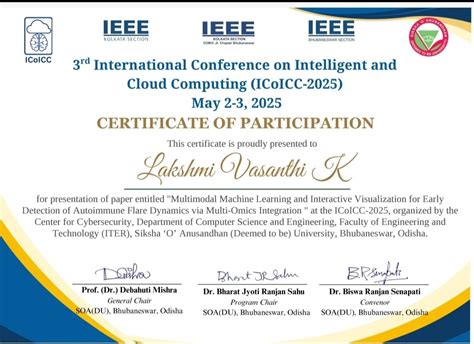Presented Paper On Ai For Autoimmune Disease Detection At Ieee Icoicc
