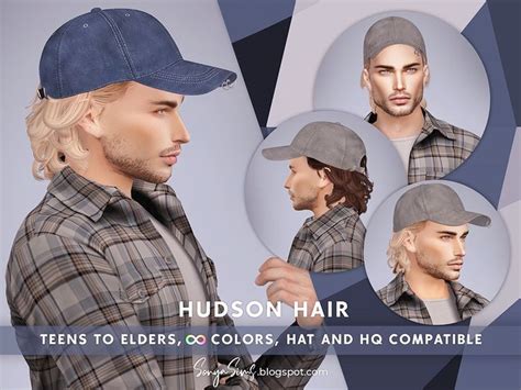 Hudson Hair Sims 4 Cc Finds Sonyasims Male Hair Sims 4 Male Mullet