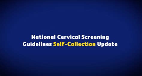 Cervical Cancer Screening Guidelines Cancer Council