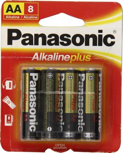 Panasonic Pnbam3 8bx Aa Cell Alkaline Battery Pack Of 8 Ebay