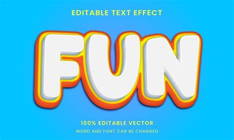 Premium Vector Comic Fun Editable Text Effect