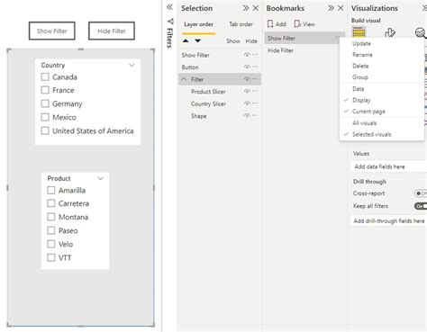 power bi how to create dynamic show hide slicer panel dev community