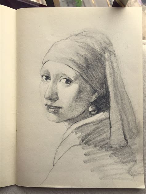 带珍珠耳环的少女 Sherry Liiiu 站酷zcool