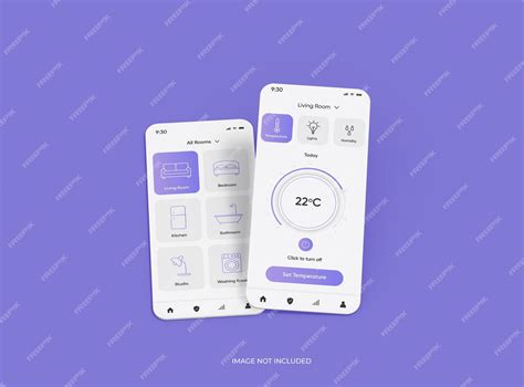 Premium Psd Customizable Mockup With Separated Mobile Phone Screens