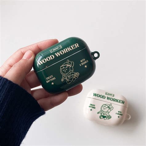 우드워커 마로니🪵 에어팟 버즈3 케이스 에이블리