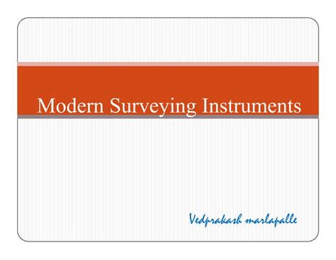 Electronic Distance Measurement Edm For Surveying Pptx