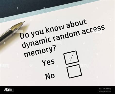 One Person Is Answering Question About Electronics He Knows About Dynamic Random Access Memory