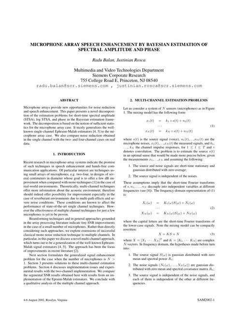 pdf microphone array speech enhancement by bayesian estimation of spectral amplitude and phase