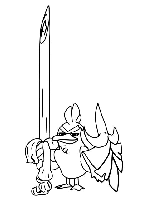 Sirfetchd Color Coloring Page Free Printable Coloring Pages