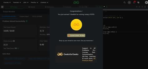 Learning Codingjourney Problemsolving Geeksforgeeks