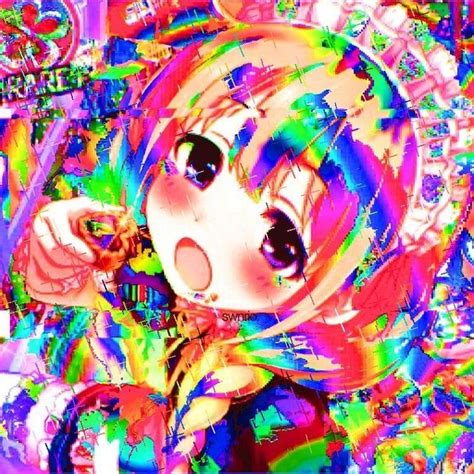Pfp Hypercore Glitch Art Rainbow Colors Hyperpop Anime Pfp