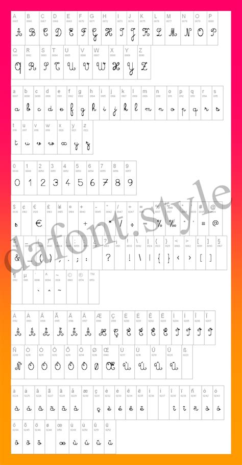 Cursive Font Dafont Style