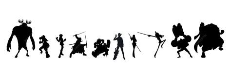 Premium Vector Silhouettes Of Pirate Members In The One Piece Anime