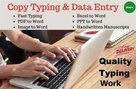 Do Professional Typing Your Virtual Assistant And Fast Typist By Afsali92 Fiverr