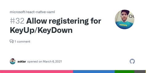 Allow Registering For Keyup Keydown Issue Microsoft React