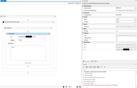 Office 365 Send Mail Object Reference Not Set To An Instance Of An