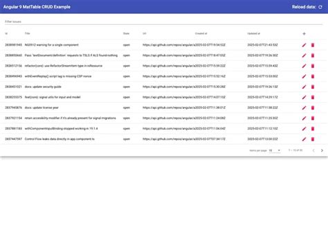 Angular Mat Table Crud By Marinantonio A Angular Template Built At Lightspeed