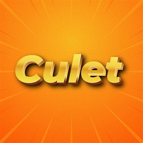 Premium Photo Culet Text Effect Gold  Attractive Background Card