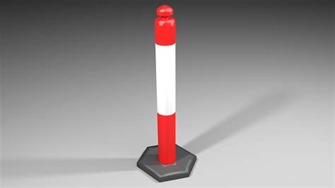 Bollard Cylinder Delineator 3d Model Cgtrader