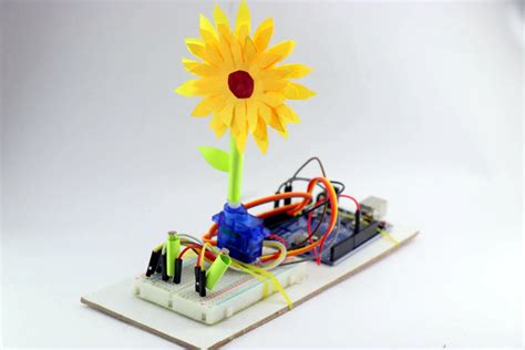 robot sunflower follows the sun pishop blog
