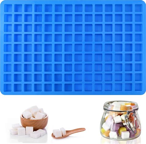 Sakolla 126 Cavities Square Candy Silicone Molds Mini