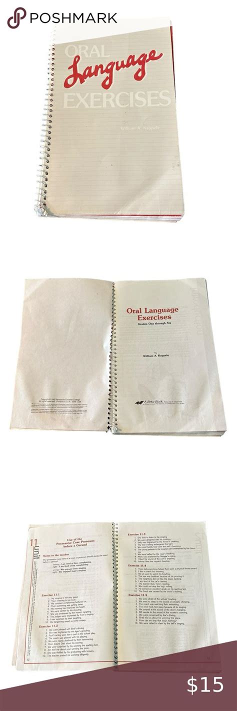 Abeka Oral Language Exercises For Grades 1 6 1982 Euc Abeka Language Oral