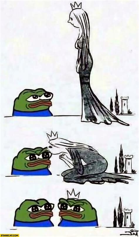 Pricess Kissing Pepe Frog Becomes Frog Too