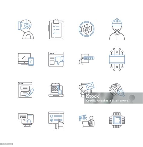 교육 및 학습 라인 아이콘 모음입니다 학업 Apprendre 명료화 브레인스토밍 급우 협업 벡터 및 선형 일러스트레이션 이해 커리큘럼 헌신 규율 개요 표지판 세트 게임화에