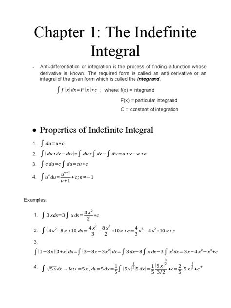 Integral Pdf Trigonometric Functions Integral