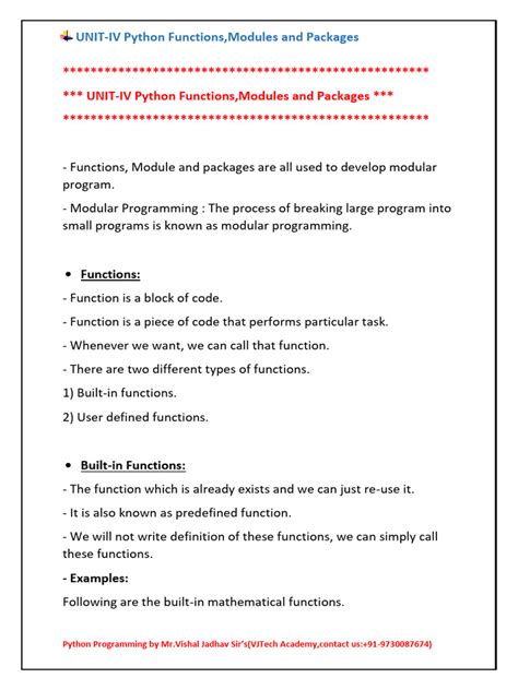 Unit Iv Pdf Parameter Computer Programming Scope Computer Science