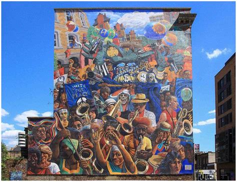 Hackney Peace Carnival Mural Street Art Murals Street Art Amazing