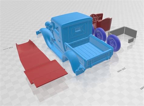 🚙 Ford Model A Pickup 1928 Separate Parts Stl Model・ 3d File For 3d