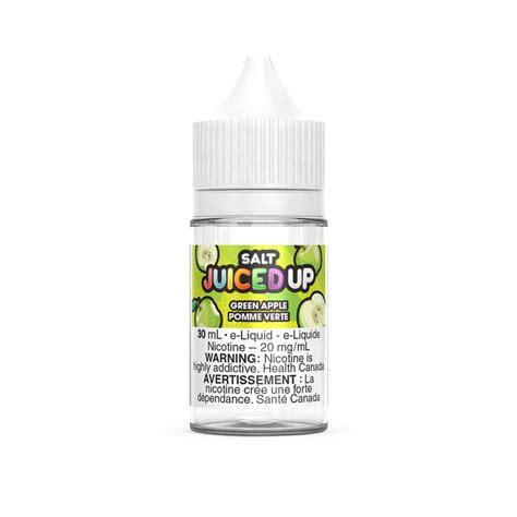 Green Apple Salt Juiced Up E Liquid 30ml Vapeloft