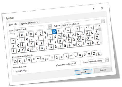Insert Symbols In Excel