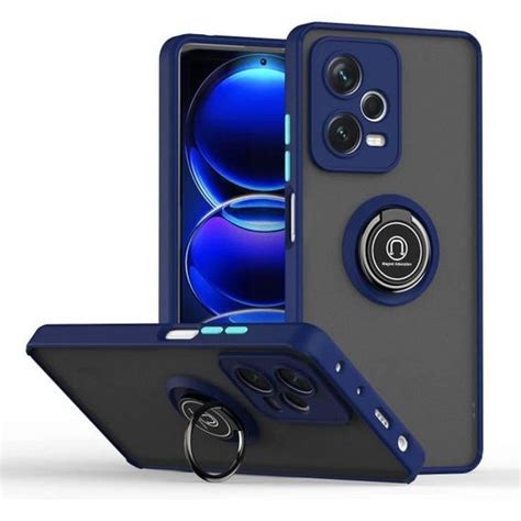 Coque Xiaomi Redmi Note Pro Anneau Support Bleu Cdiscount T L Phonie