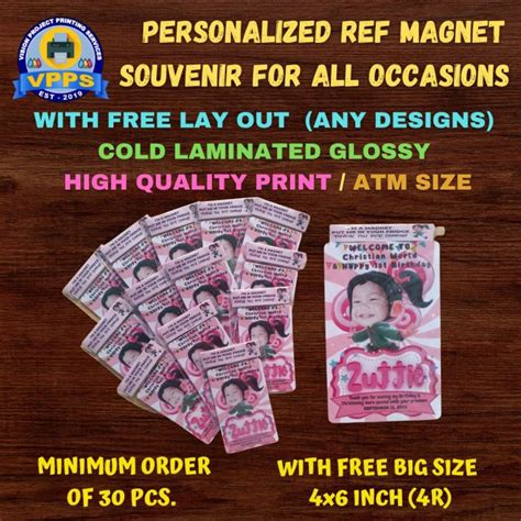 Personalized Ref Magnet Souvenir For All Occasions Lazada Ph