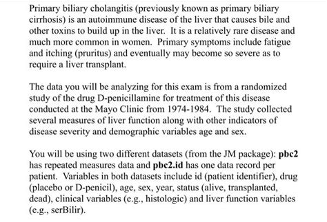 Solved Primary Biliary Cholangitis Previously Known As